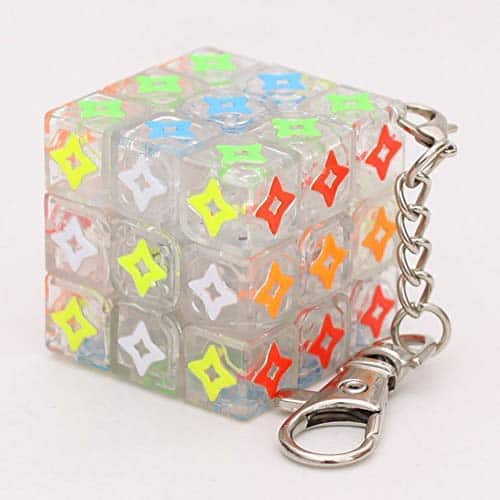 Mini Cube 3x3 Porte clefs Etoiles 35mm