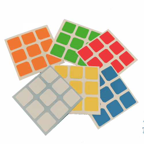 Stickers 3x3 cube 50mm