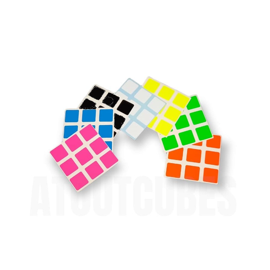 Stickers 3x3 version Noir + Rose