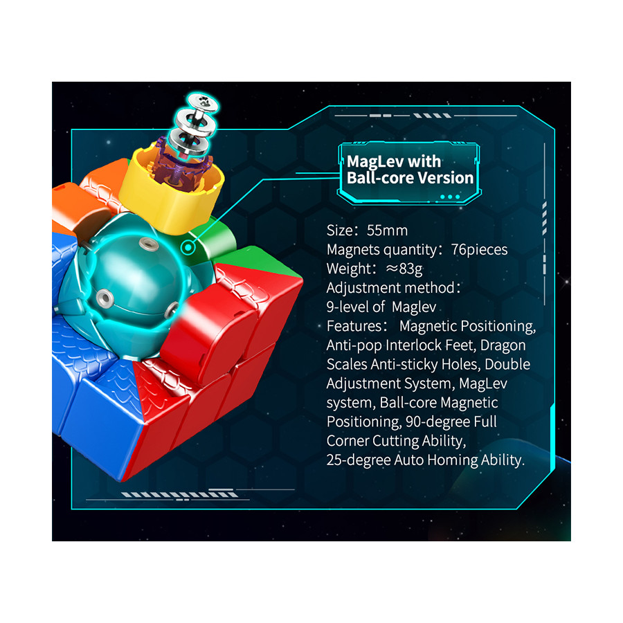 MoYu HuaMeng YS3M 3x3 Ball-Core MagLev