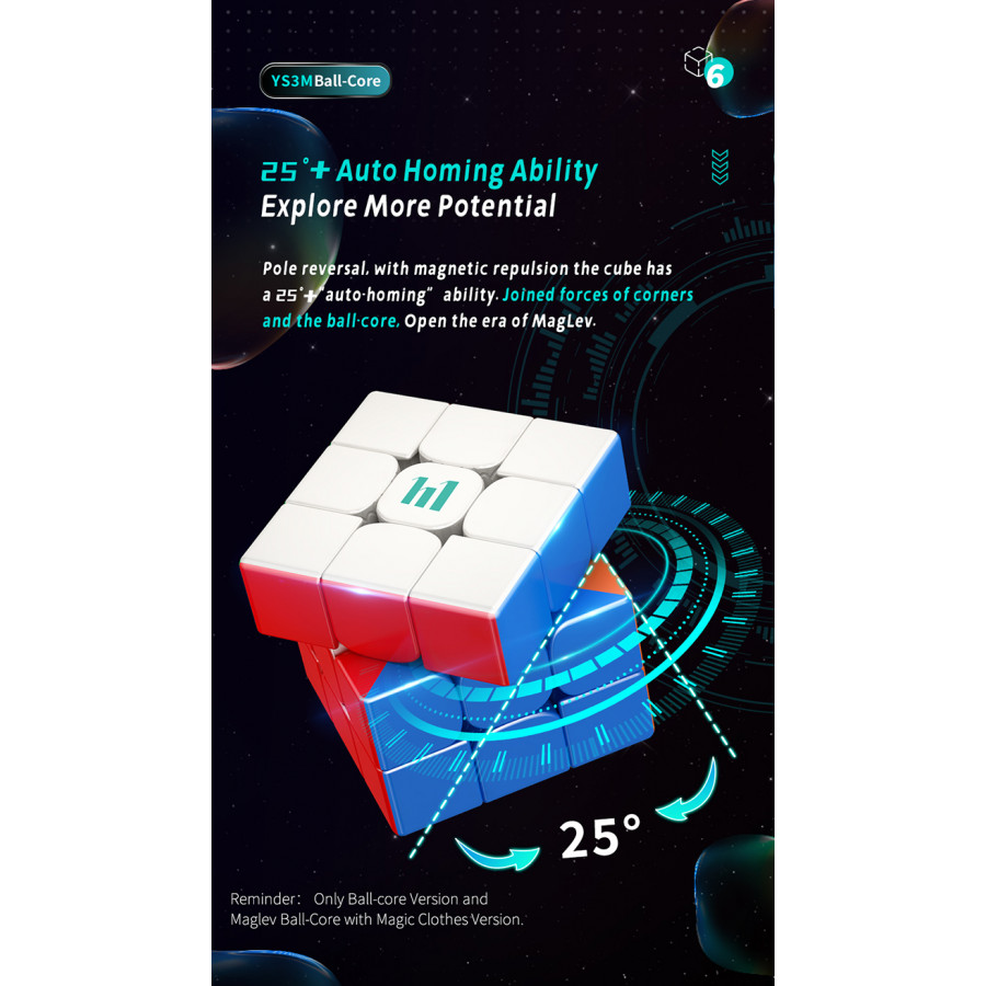 MoYu HuaMeng YS3M 3x3 Ball-Core MagLev UV