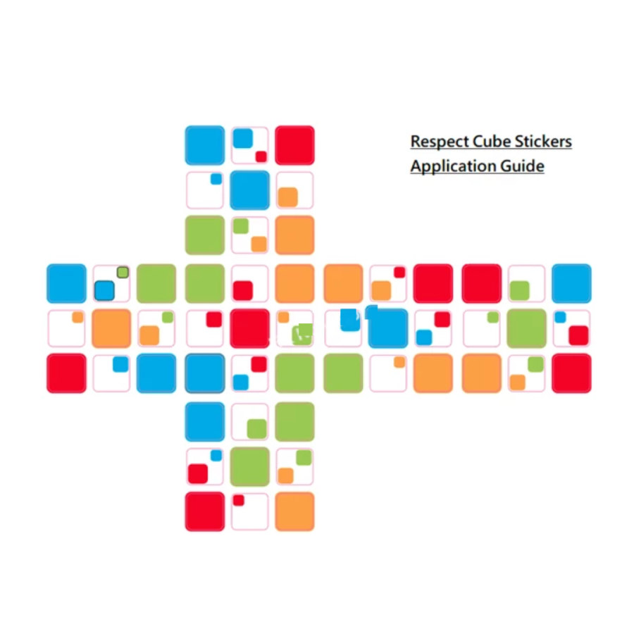 Stickers Respect cubo 3x3