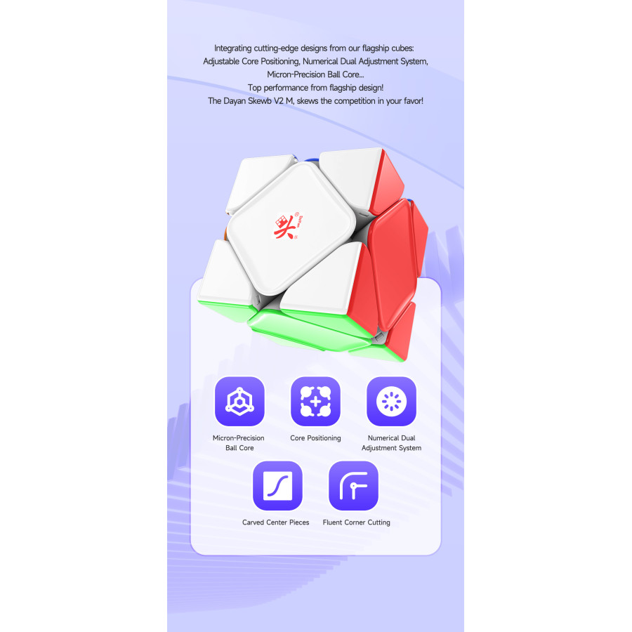 DaYan Skewb V2 Ball-Core Magnetique MagLev UV