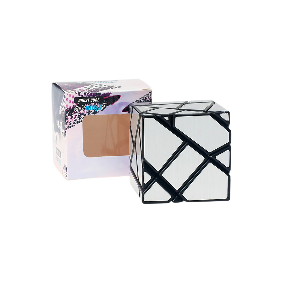 Ghost Cube 3x3 Black Silver stickers