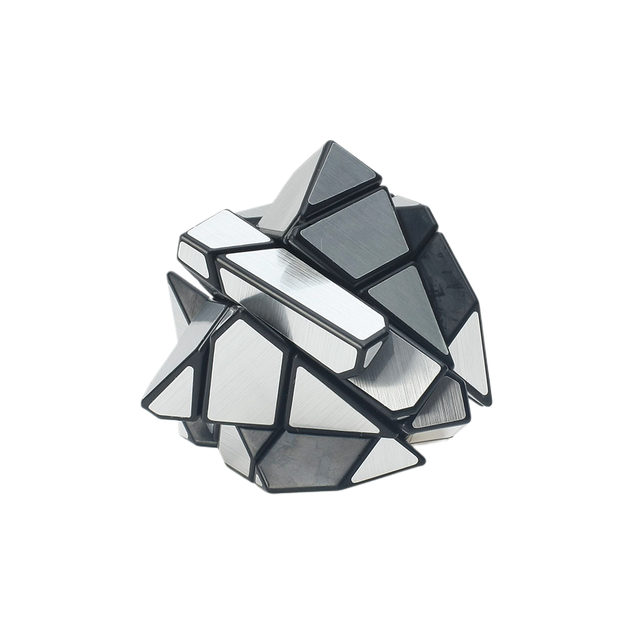 Ghost Cube 3x3 Black Silver stickers